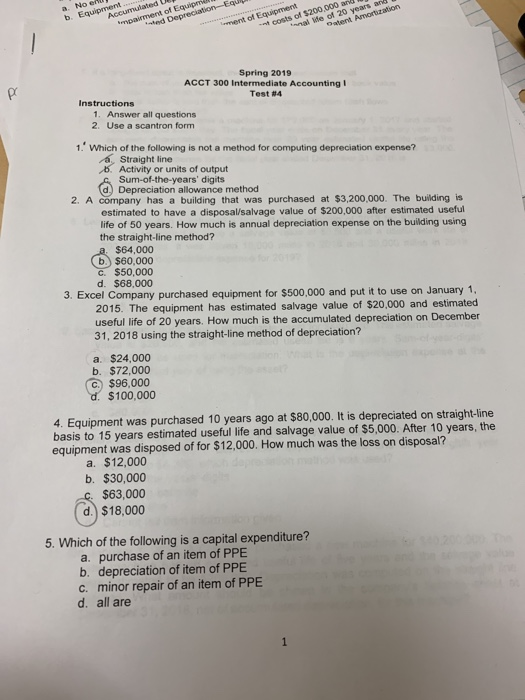 Solved a. No erl b. paiment of E tcosts of $200,000 anal We | Chegg.com