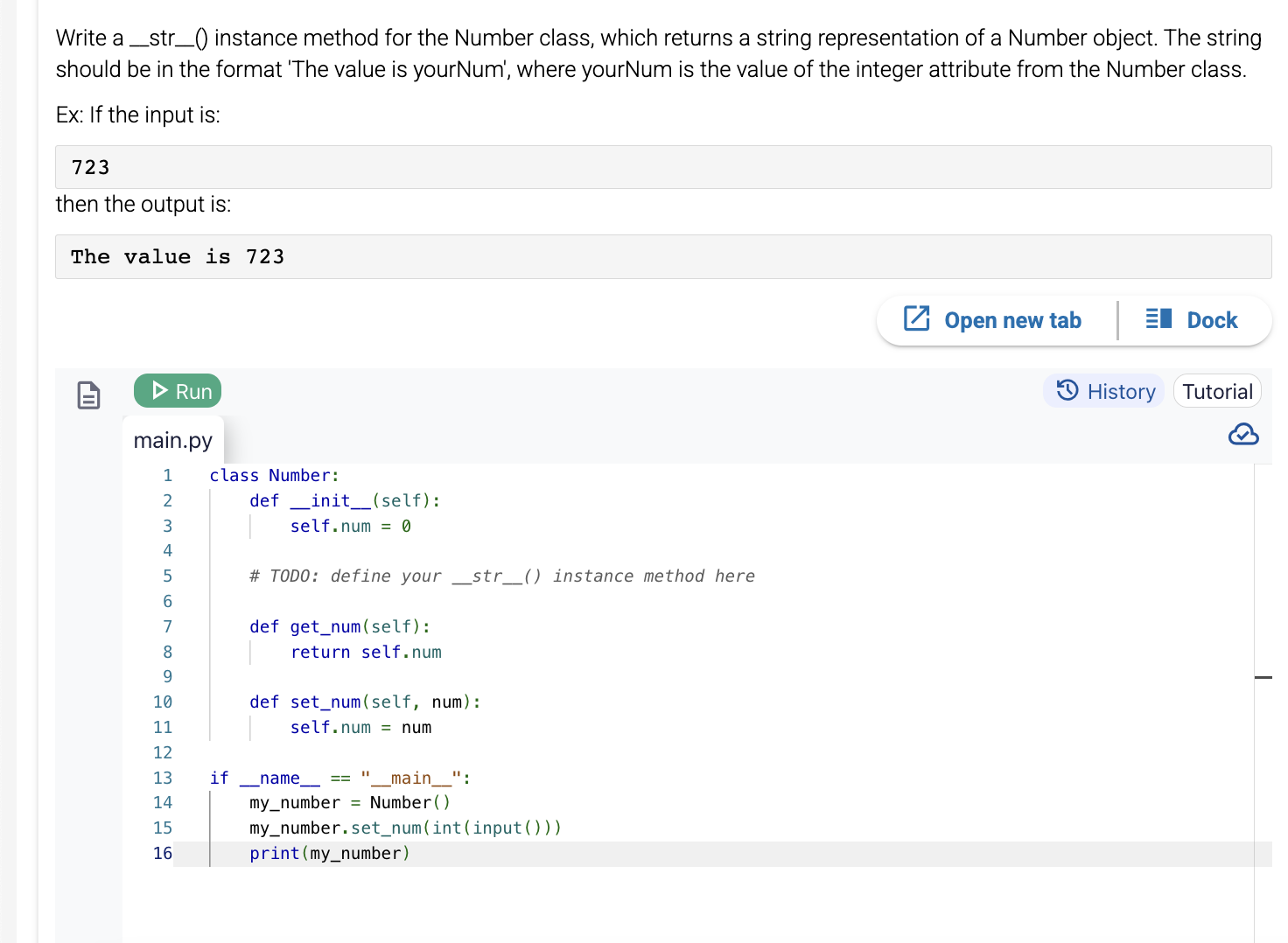 Solved In Python, Write a _str() ﻿instance method for the | Chegg.com