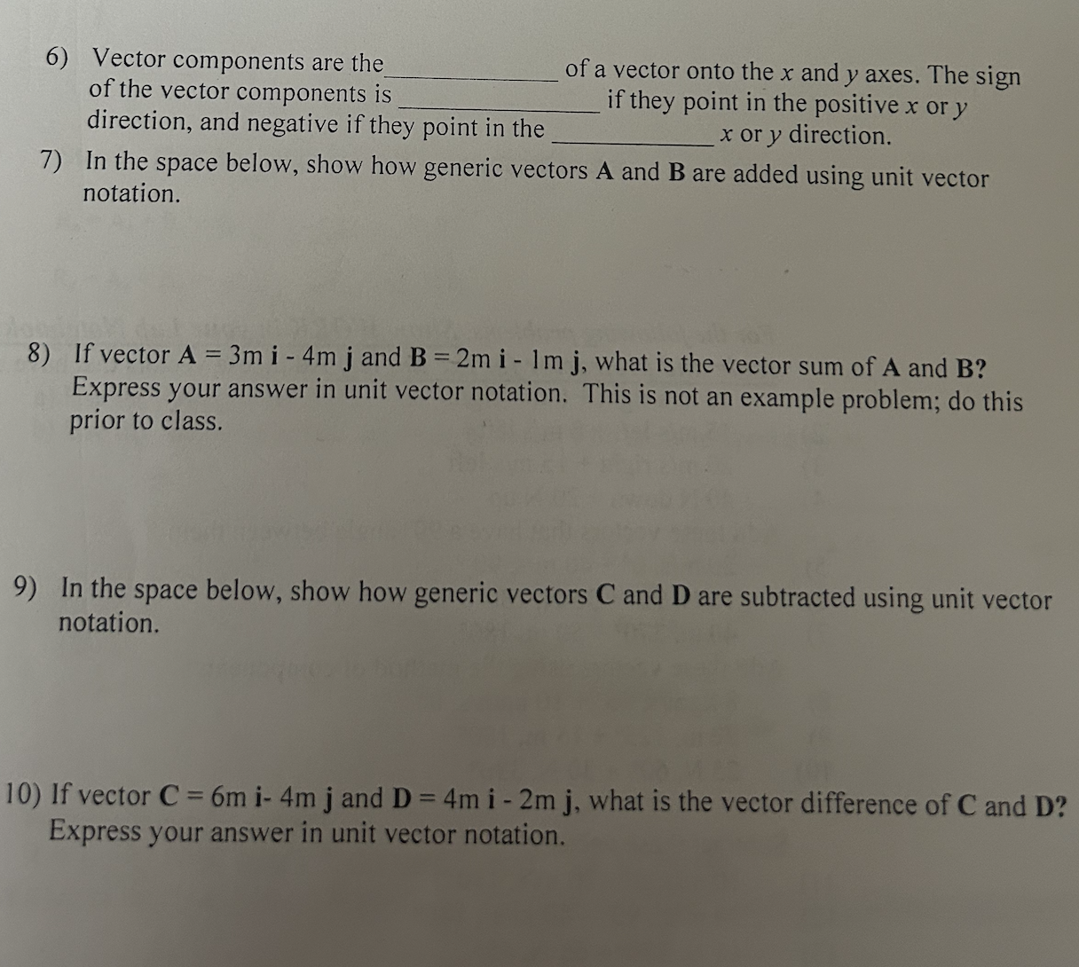 Solved Vector components are theof the vector components | Chegg.com