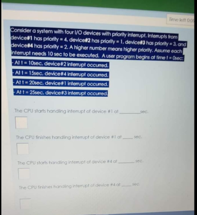 Solved Consider a system with four 10 devices with priority | Chegg.com