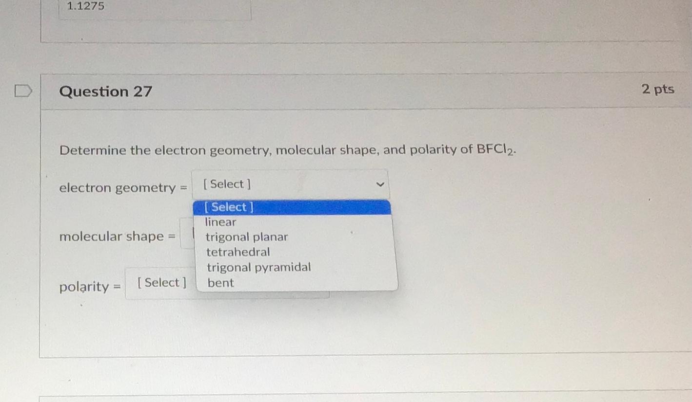 Solved Determine the electron geometry, molecular shape, and | Chegg.com