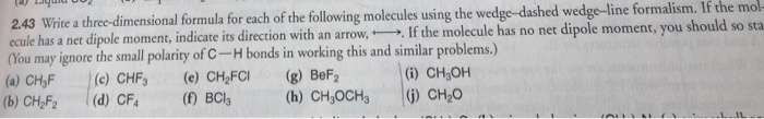 Solved Write a three-dimensional formula for each of | Chegg.com