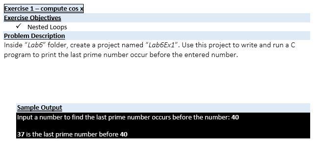 Solved Exercise 1 - compute cos x Exercise Objectives | Chegg.com