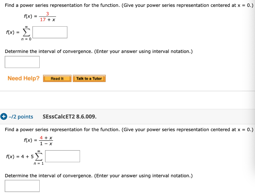 Solved Find A Power Series Representation For The Function Chegg