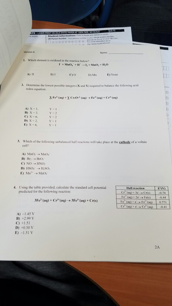 Solved UB Person Number Your person nter n your rvtp | Chegg.com