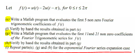 Solved PLEASE COMPLETE PART (i)...Write codes and verify by | Chegg.com