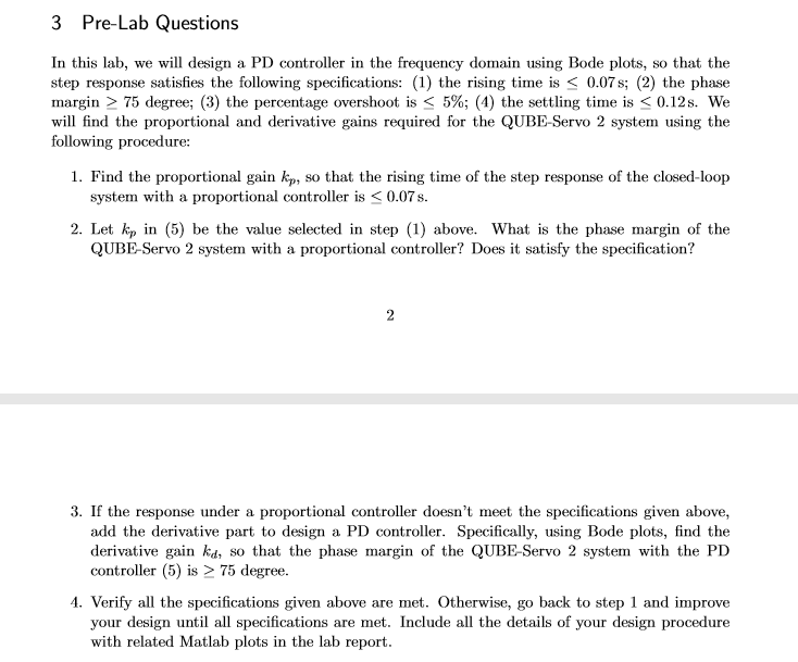 This is a control system and the topic is PD Control | Chegg.com
