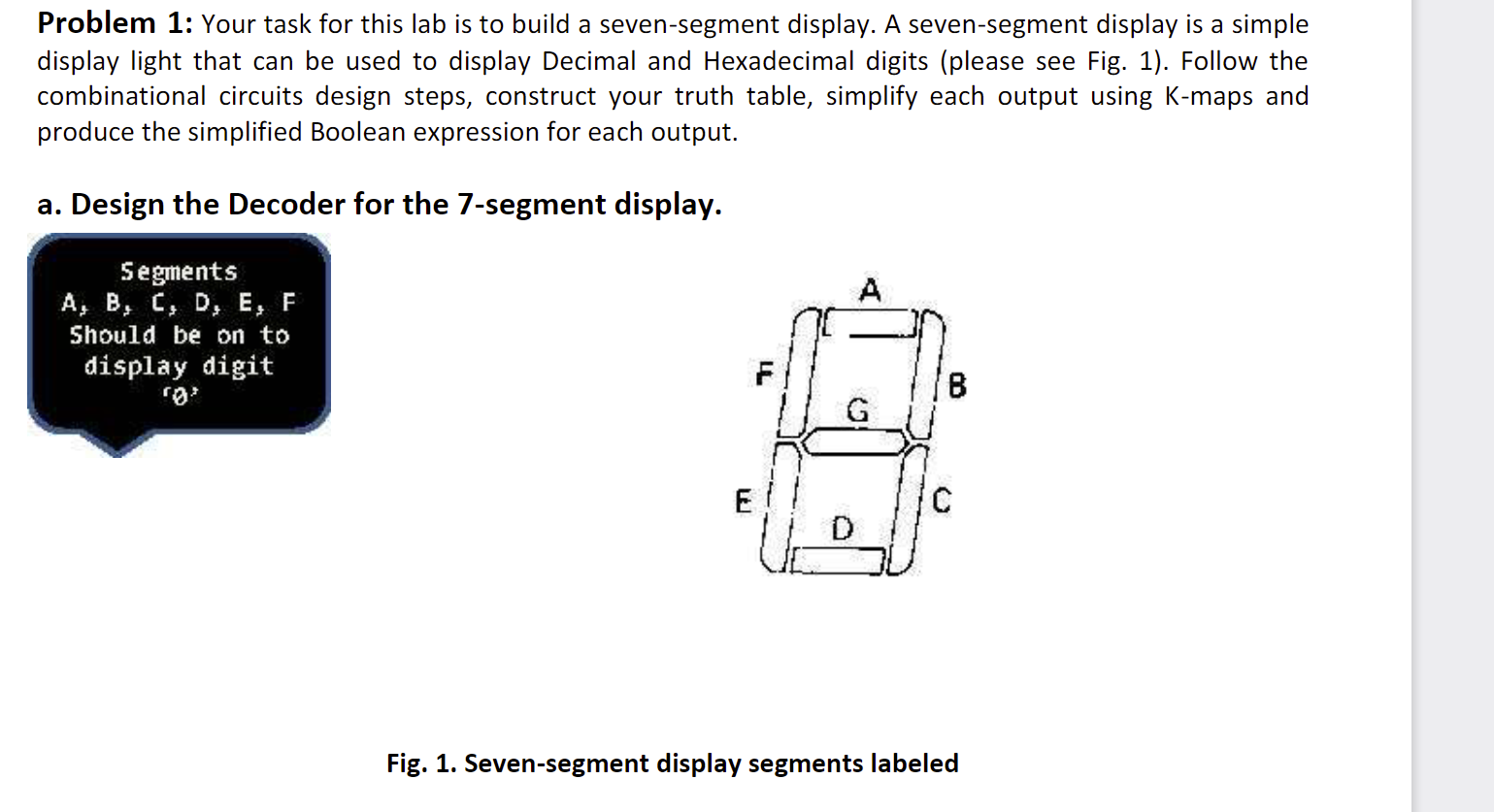 Solved Problem 1: Your task for this lab is to build a | Chegg.com