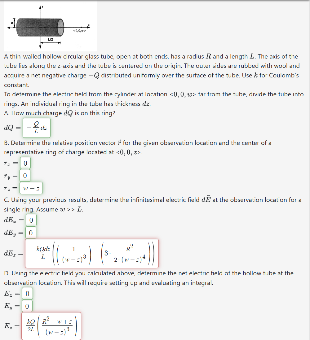Solved A thin-walled hollow circular glass tube, open at | Chegg.com