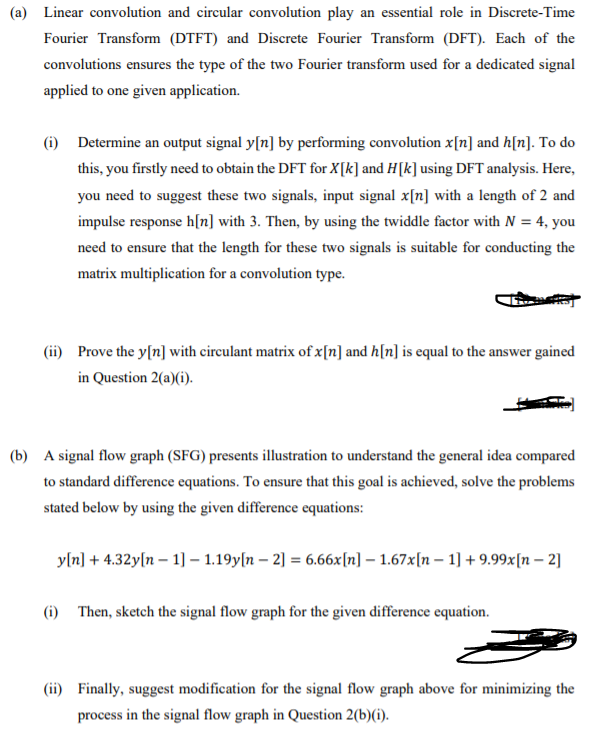 Solved (a) Linear convolution and circular convolution play | Chegg.com