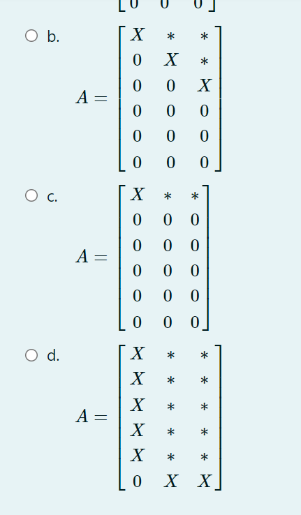 Solved Describe the possible echelon forms of the following | Chegg.com