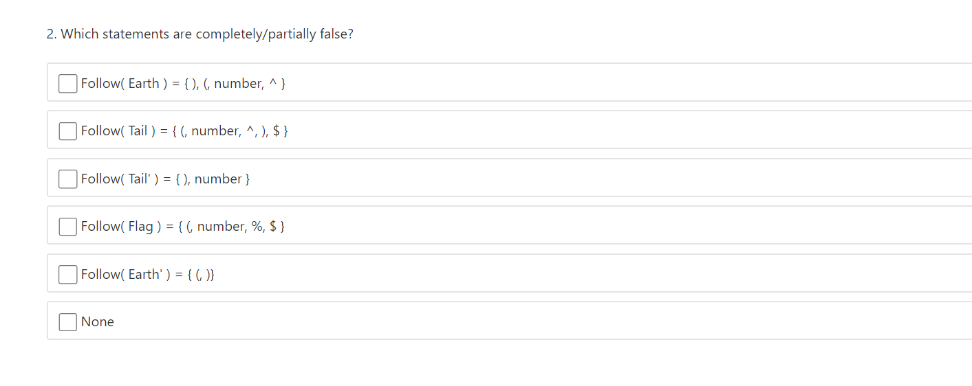 Solved O. S = Tail $ 1. Earth = Tail Earth' Tail 2. Earth' = | Chegg.com