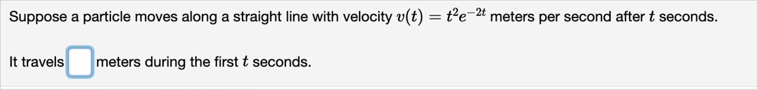 Solved Suppose a particle moves along a straight line with | Chegg.com