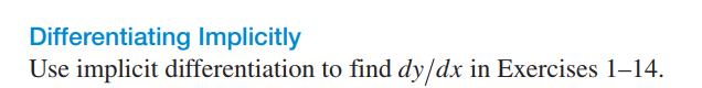 Solved Differentiating Implicitly Use implicit | Chegg.com