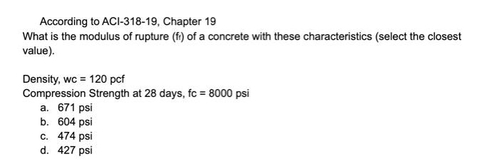 Solved According to ACI-318-19. Chapter 25. What is the | Chegg.com