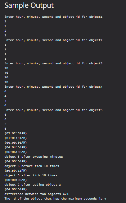 Solved Define and implement a class MyTime as described in | Chegg.com
