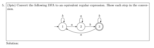 Solved 1. (Apts) For each of the following regular | Chegg.com