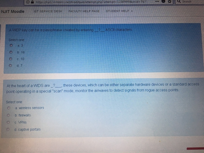 Logging into Moodle 2 - NJIT Moodle