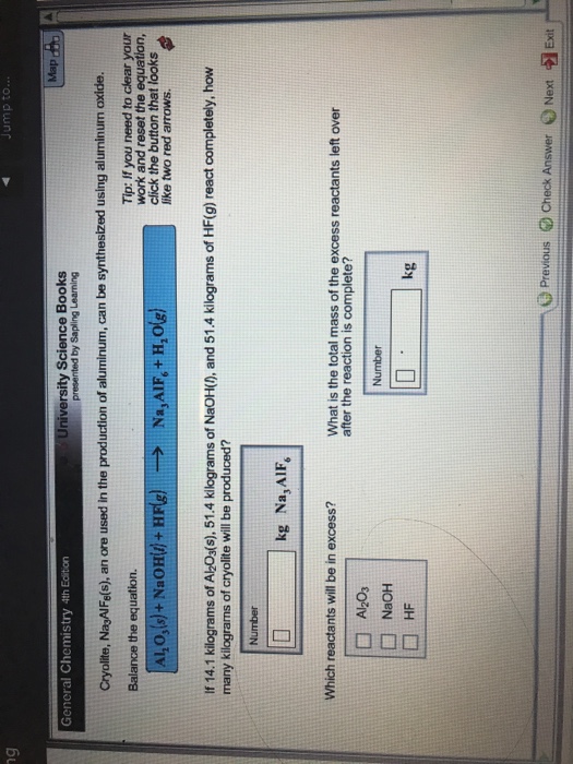 Solved ng ump to Map Gencral Chemistry 4th University | Chegg.com