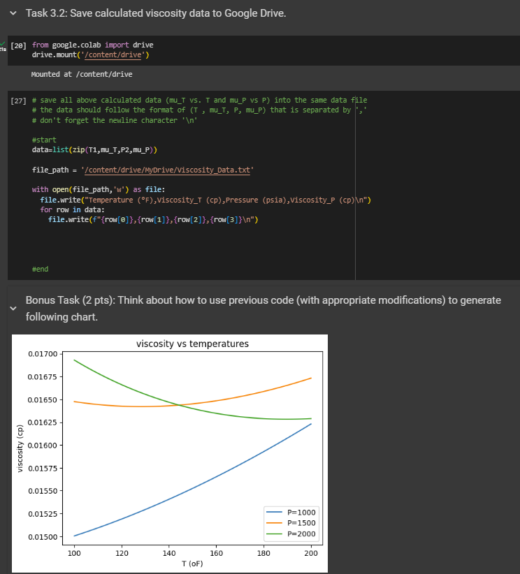 Solved Task 1: Develop a function to calculate viscosity. | Chegg.com