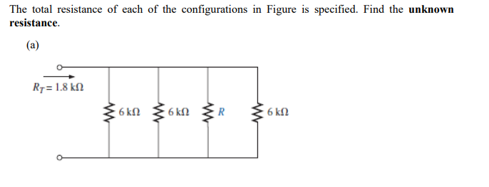 Solved 4. ﻿Determine the total resistance \( ﻿R_{T} \) ﻿and | Chegg.com