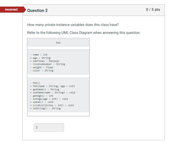 Solved How many public methods (including constructors) does | Chegg.com