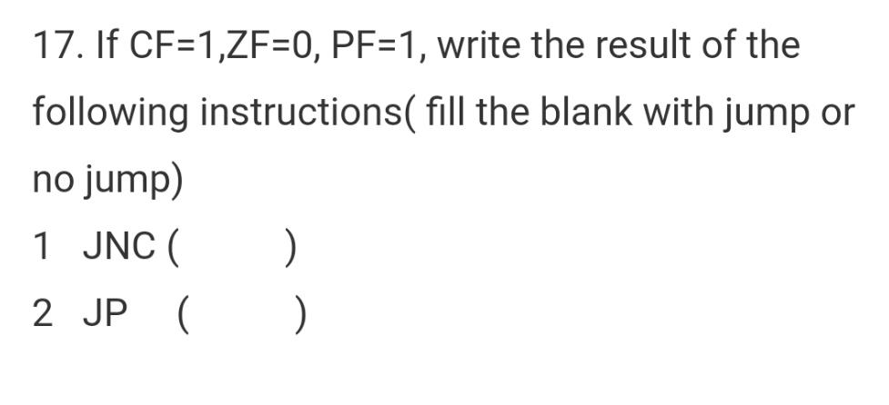 34.Write an ASM program segment to compare the signed | Chegg.com