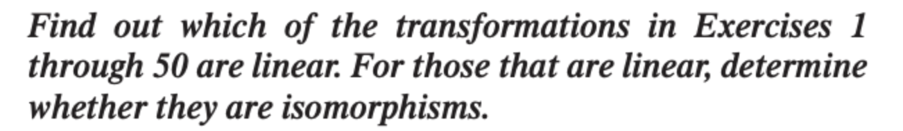 Solved Find out which of the transformations in Exercises 1 | Chegg.com