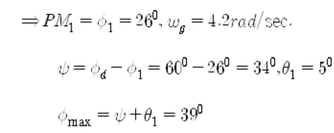 Solved 10logα1=−6.44dB⇒ωg′=6.3Example 1. Design of | Chegg.com