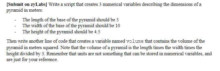 Solved Submit On Zylabs Write A Script That Creates 3 0458