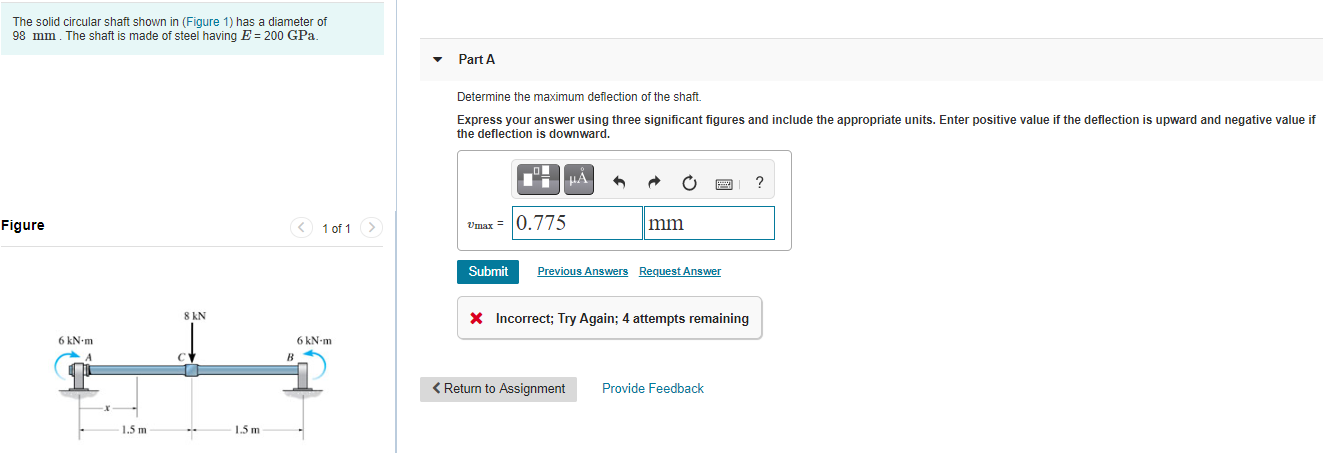 Solved The solid circular shaft shown in Figure 1) has a | Chegg.com