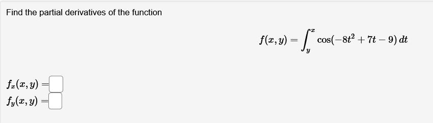Solved Find the partial derivatives of the function | Chegg.com