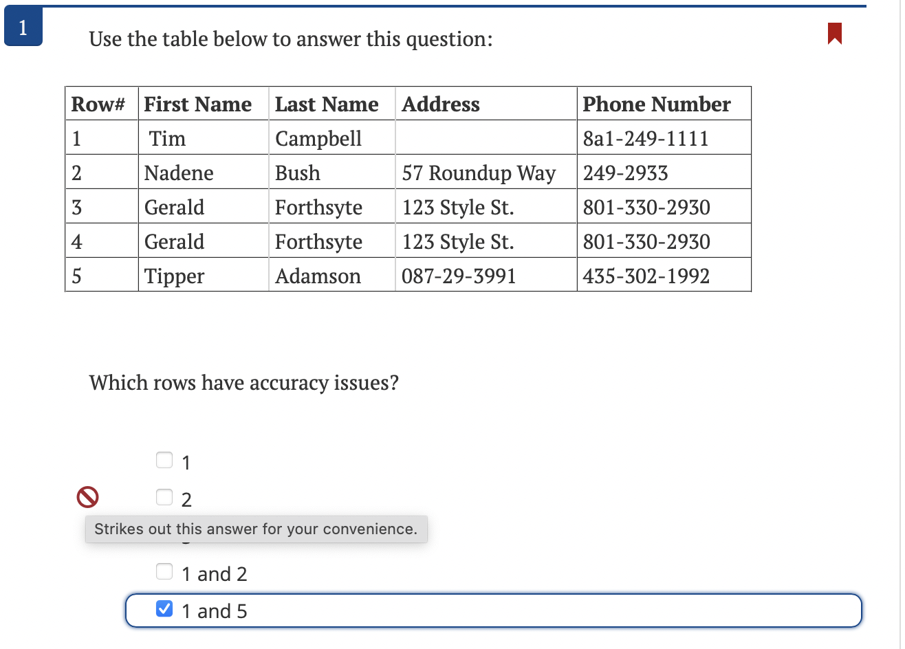 Solved Use the table below to answer this question: Which | Chegg.com