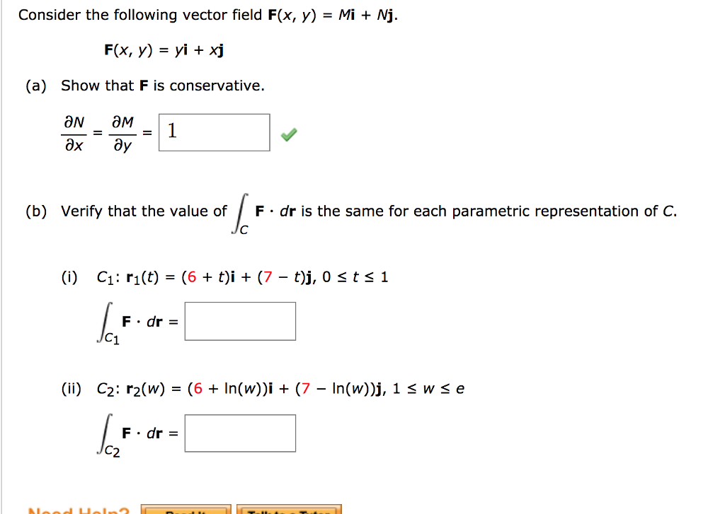 Solved Consider the following vector field F(x, y) - Mi Nj. | Chegg.com
