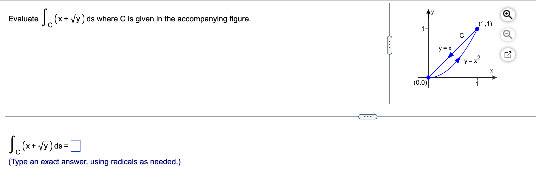 Solved Evaluate ∫C(x+y) ds where C is given in the | Chegg.com
