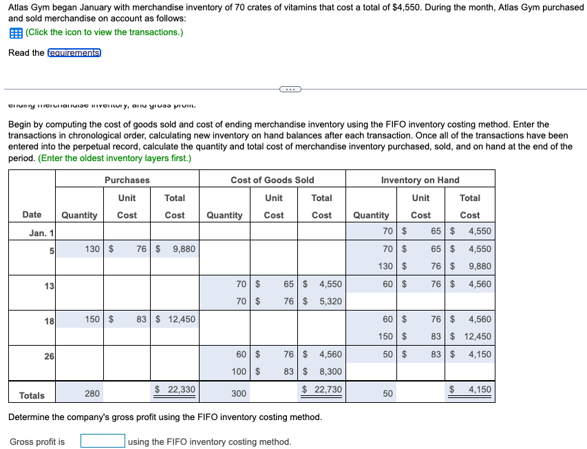 1. Prepare a perpetual inventory record, using the | Chegg.com