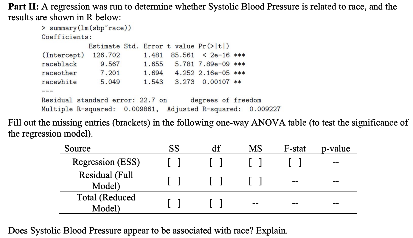 Solved > cbind (summary (sbp), summary (dbp), summary(age), | Chegg.com