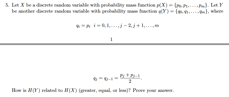 Solved 5. Let X be a discrete random variable with | Chegg.com