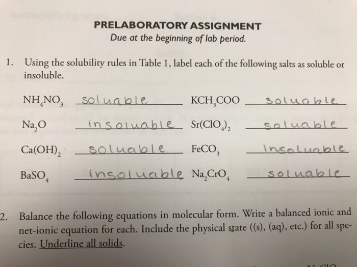 Solved PRELABORATORY ASSIGNMENT Due at the beginning of lab | Chegg.com