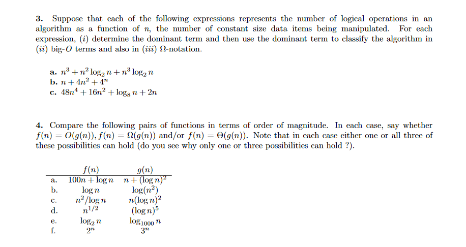 Solved 3. Suppose that each of the following expressions | Chegg.com