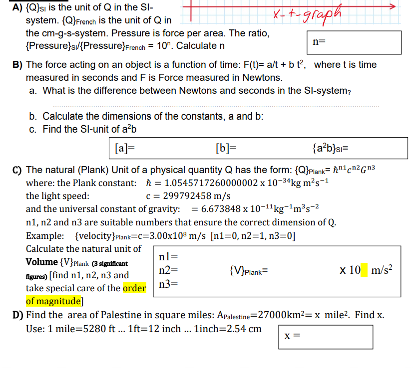 Solved A) {Q}sı is the unit of Q in the SI- system. | Chegg.com