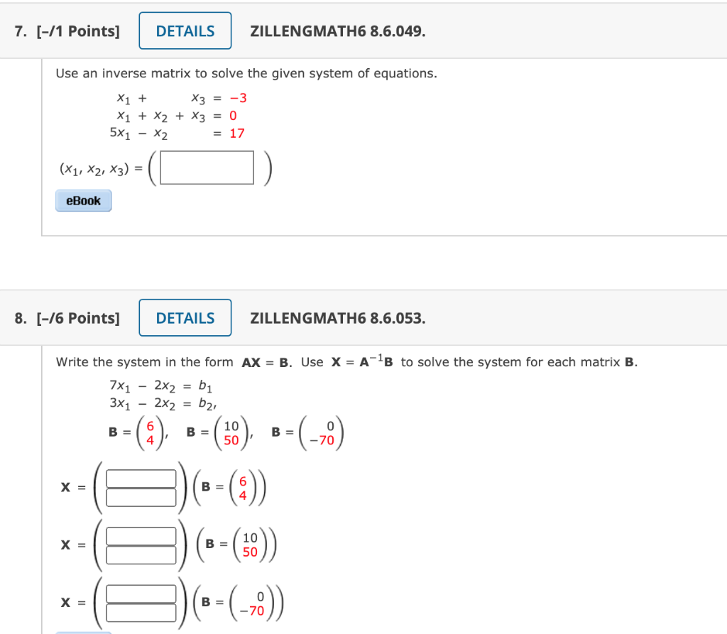 Solved 7. [-/1 Points] DETAILS ZILLENGMATH6 8.6.049. Use an | Chegg.com
