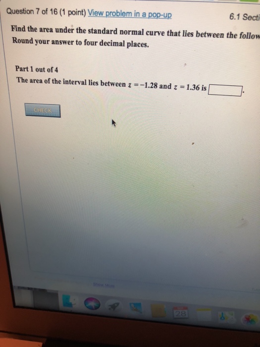 Solved Question 7 of 16 (1 point) View problem in a pop-up | Chegg.com