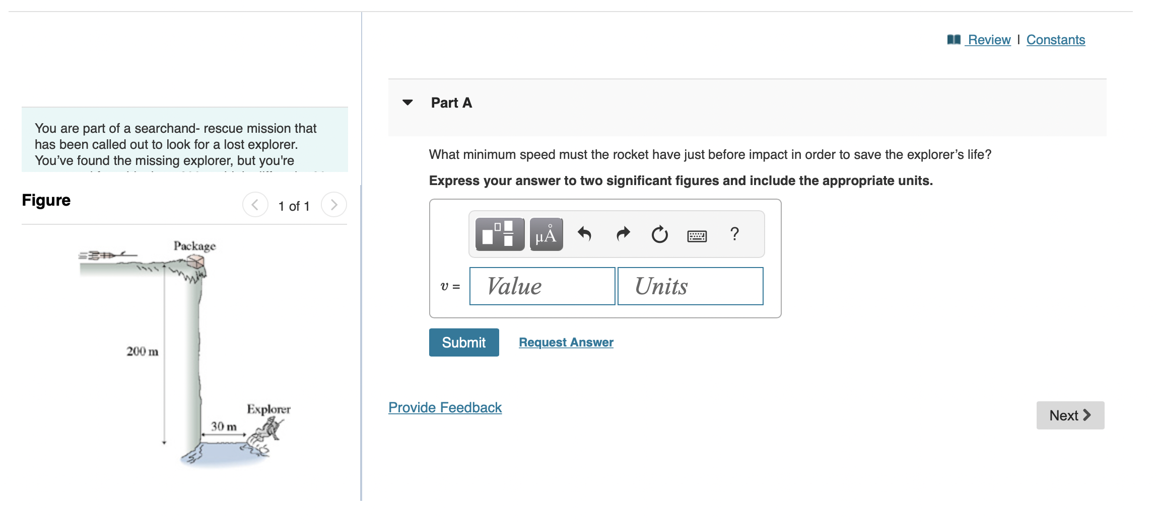 You are part of a searchand- rescue mission that has | Chegg.com
