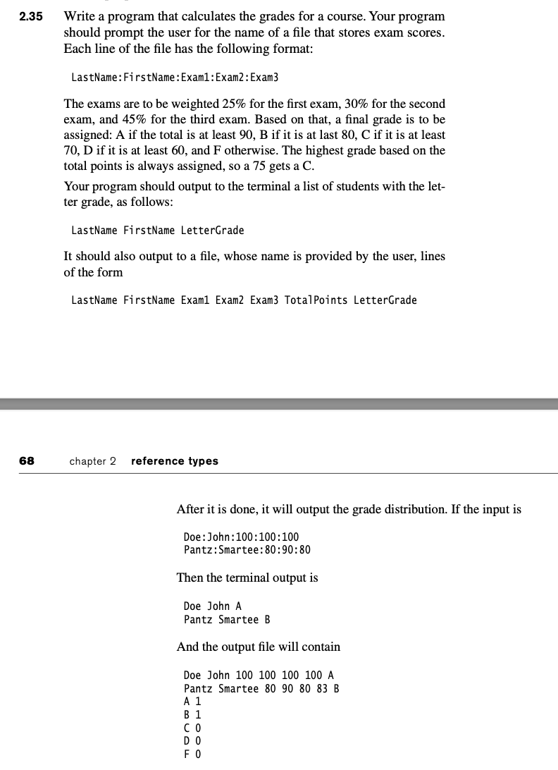 Solved So far for my code I have: import java.io.*; import | Chegg.com