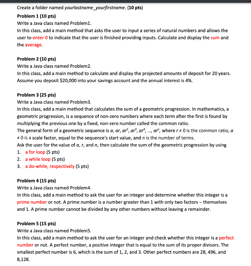 Solved Create a folder named yourlastname_yourfirstname. (10 | Chegg.com