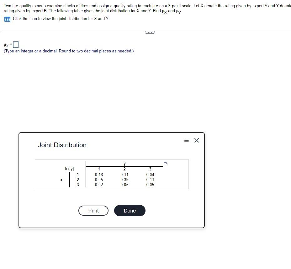 Solved Two tire-quality experts examine stacks of tires and | Chegg.com