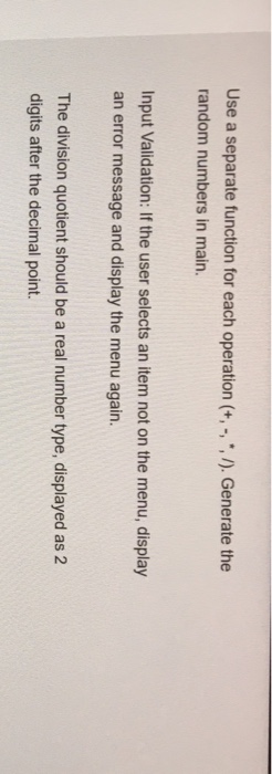 Solved Write a program that can be used as a math tutor for | Chegg.com