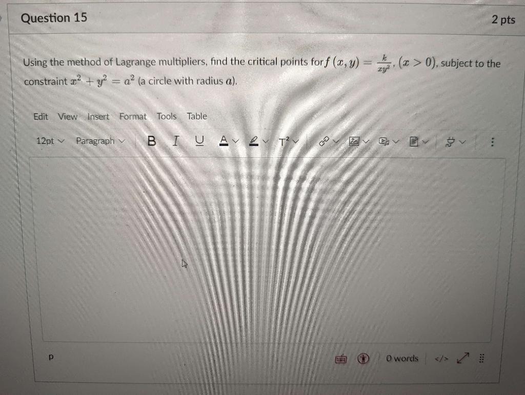 Solved Using the method of Lagrange multipliers, find the | Chegg.com