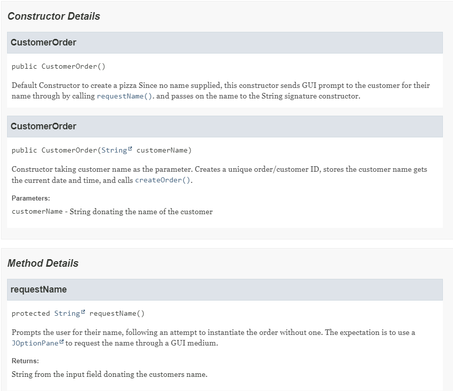 Solved Customer Ordering class used for creating multiple | Chegg.com